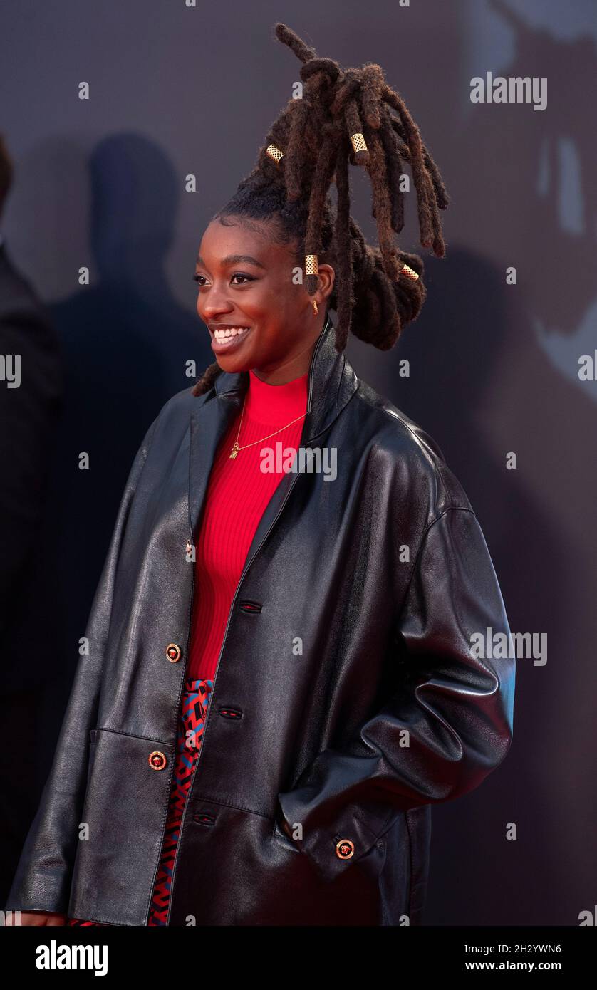 Little Simz attends the UK Premiere of "King Richard" during the 65th ...