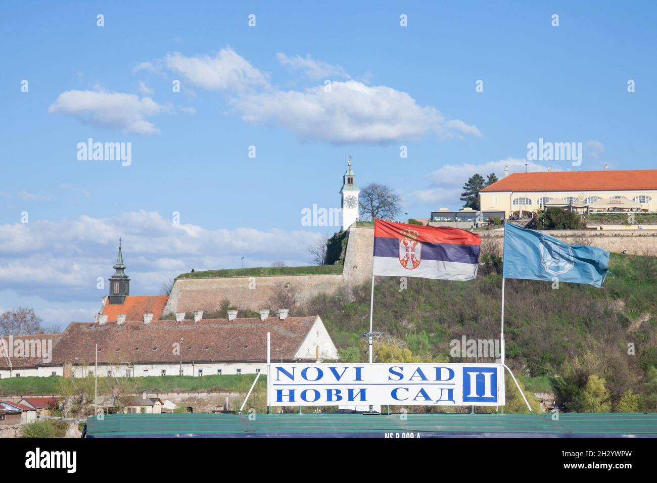 Picture of the Novi Sad fortress (Petrovaradin), one of the most iconic ...