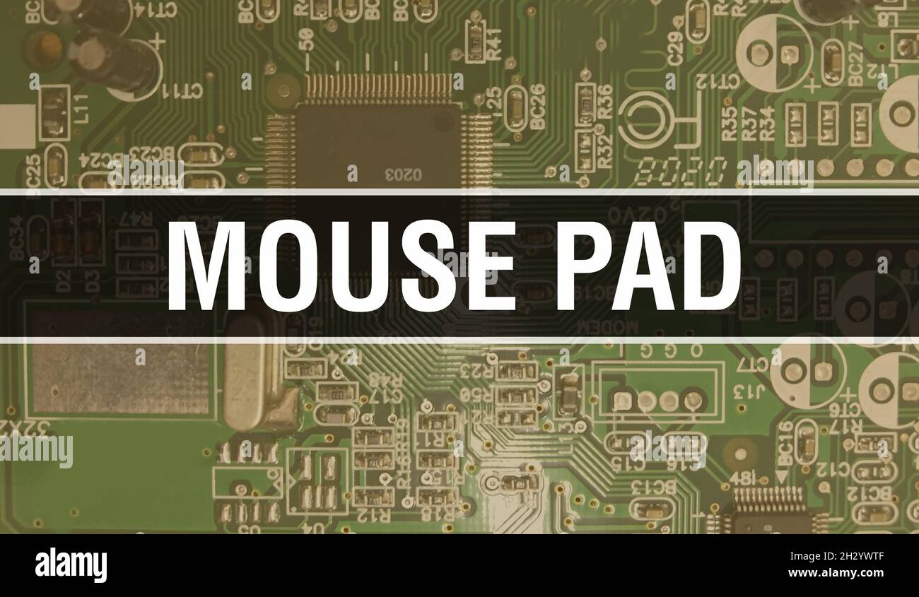Mouse Pad with Technology Motherboard Digital. Mouse Pad and Computer ...