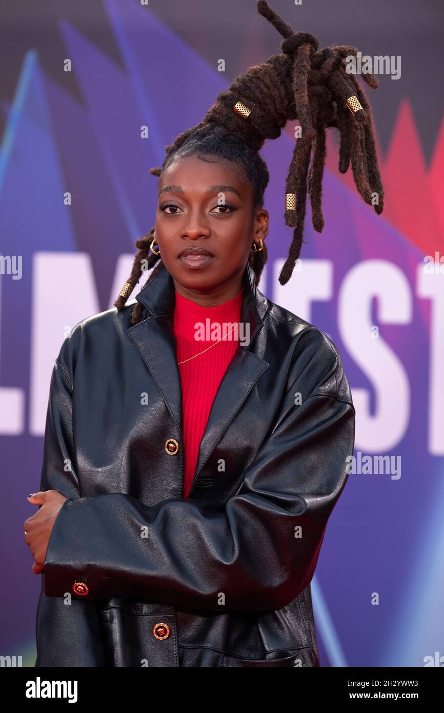 Little Simz attends the UK Premiere of "King Richard" during the 65th ...