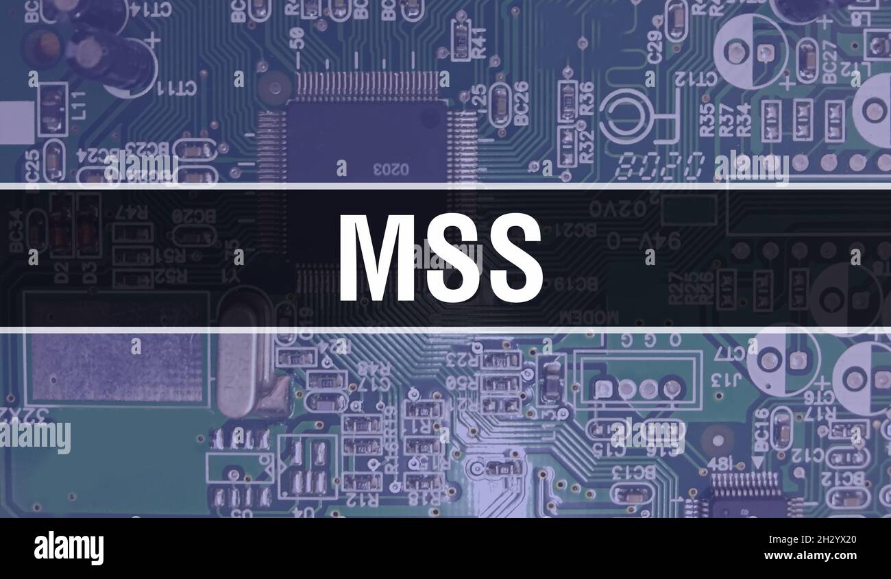 MSS concept with Electronic Integrated Circuit on circuit board. MSS ...