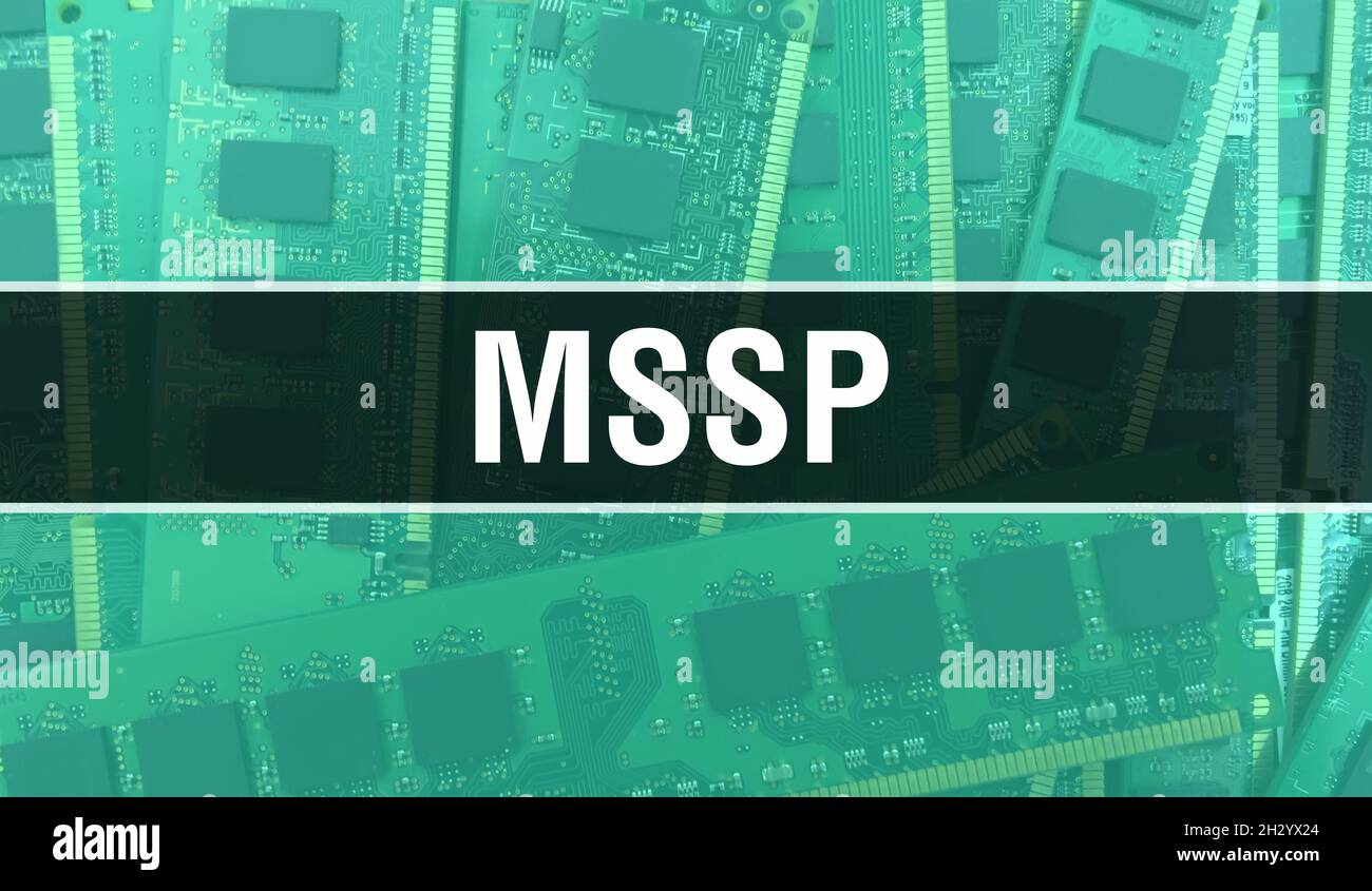 MSSP with Technology Motherboard Digital. MSSP and Computer Circuit ...