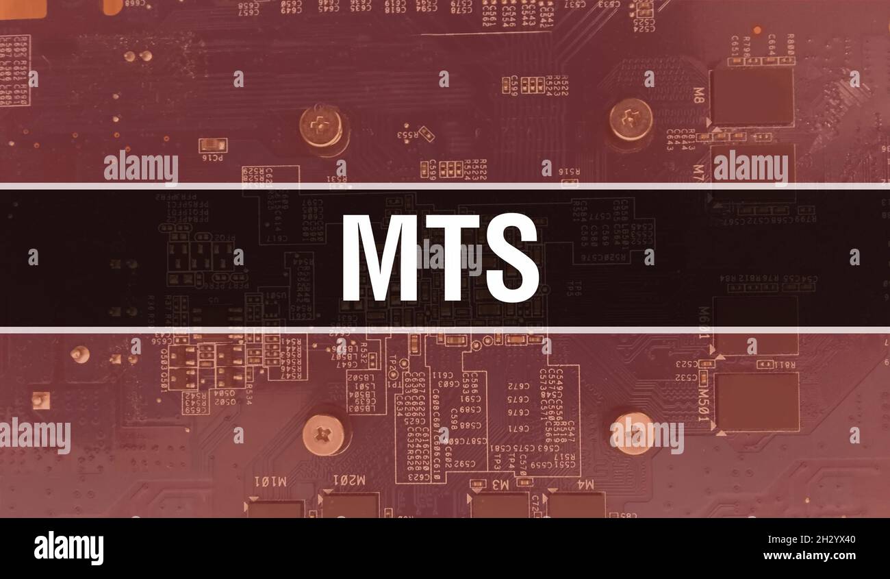 MTS with Electronic Computer Hardware technology background. Abstract background with Electronic ...