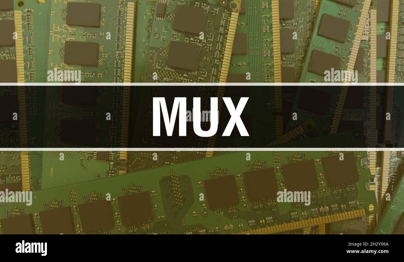 MUX with Technology Motherboard Digital. MUX and Computer Circuit Board ...