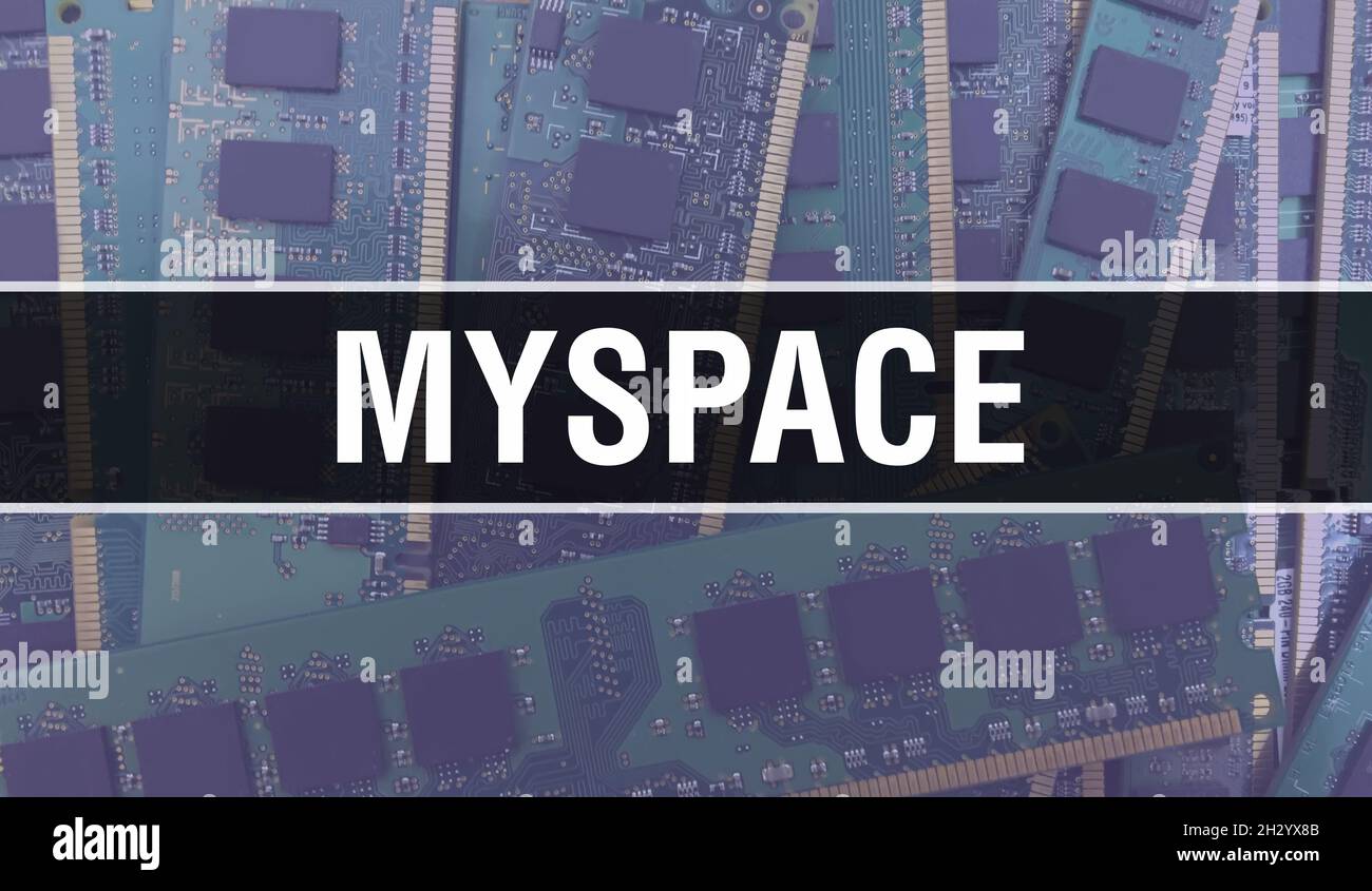 MySpace with Technology Motherboard Digital. MySpace and Computer ...