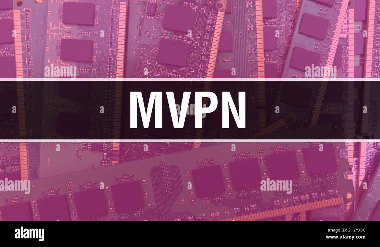 mVPN with Technology Motherboard Digital. mVPN and Computer Circuit ...