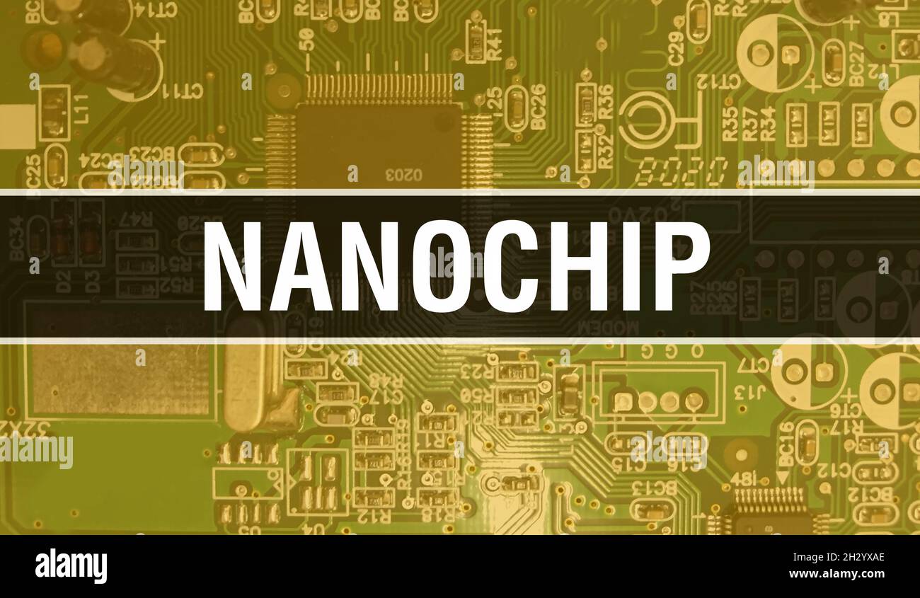 Nanochip concept with Electronic Integrated Circuit on circuit board ...