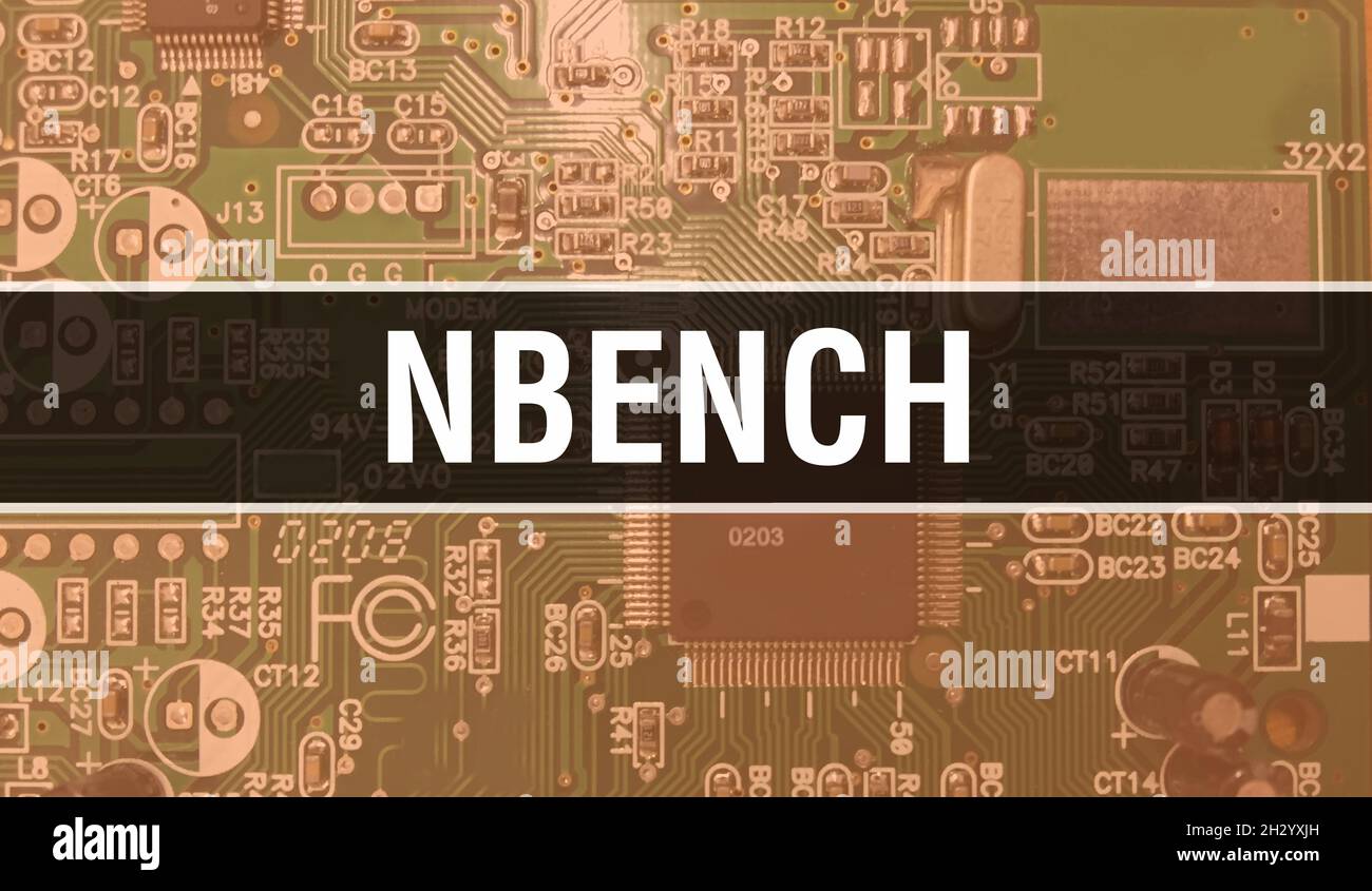 NBench text written on Circuit Board Electronic abstract technology ...