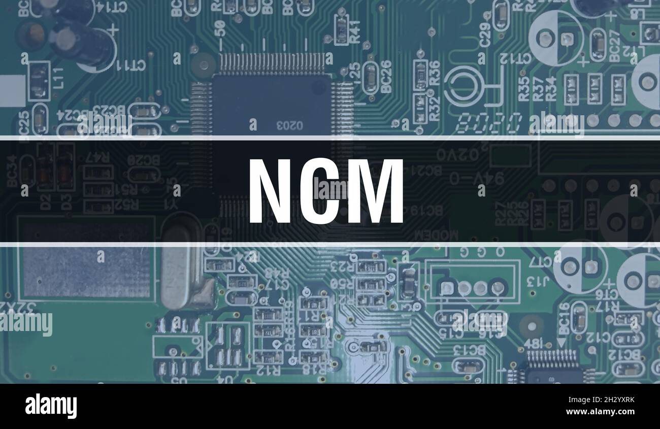 NCM concept with Electronic Integrated Circuit on circuit board. NCM ...