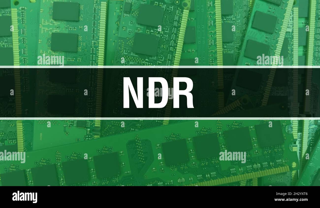 NDR with Technology Motherboard Digital. NDR and Computer Circuit Board ...