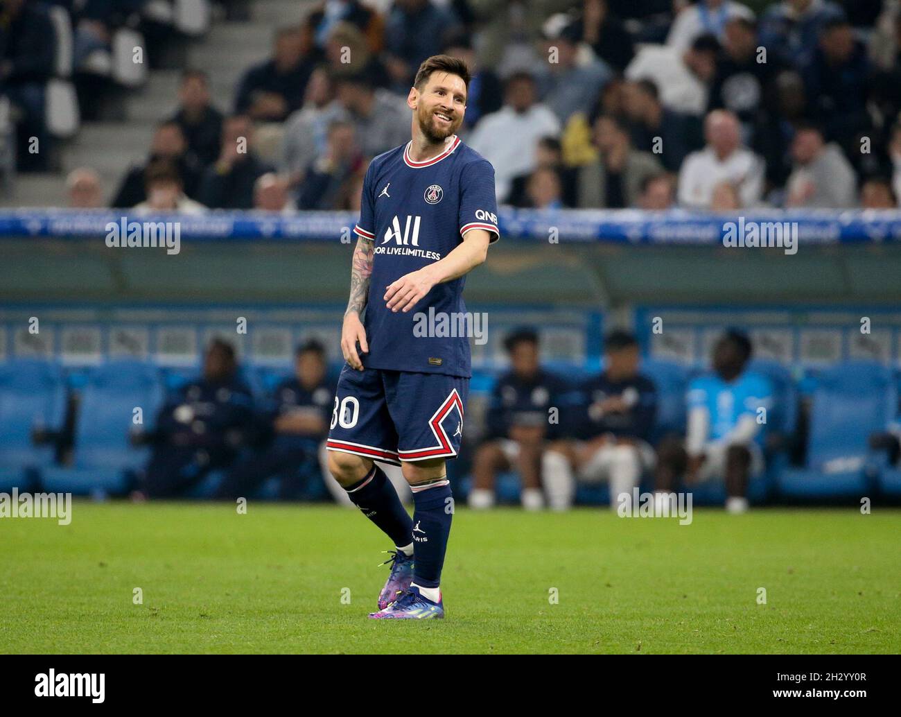 Lionel Messi of PSG during the French championship Ligue 1 football ...
