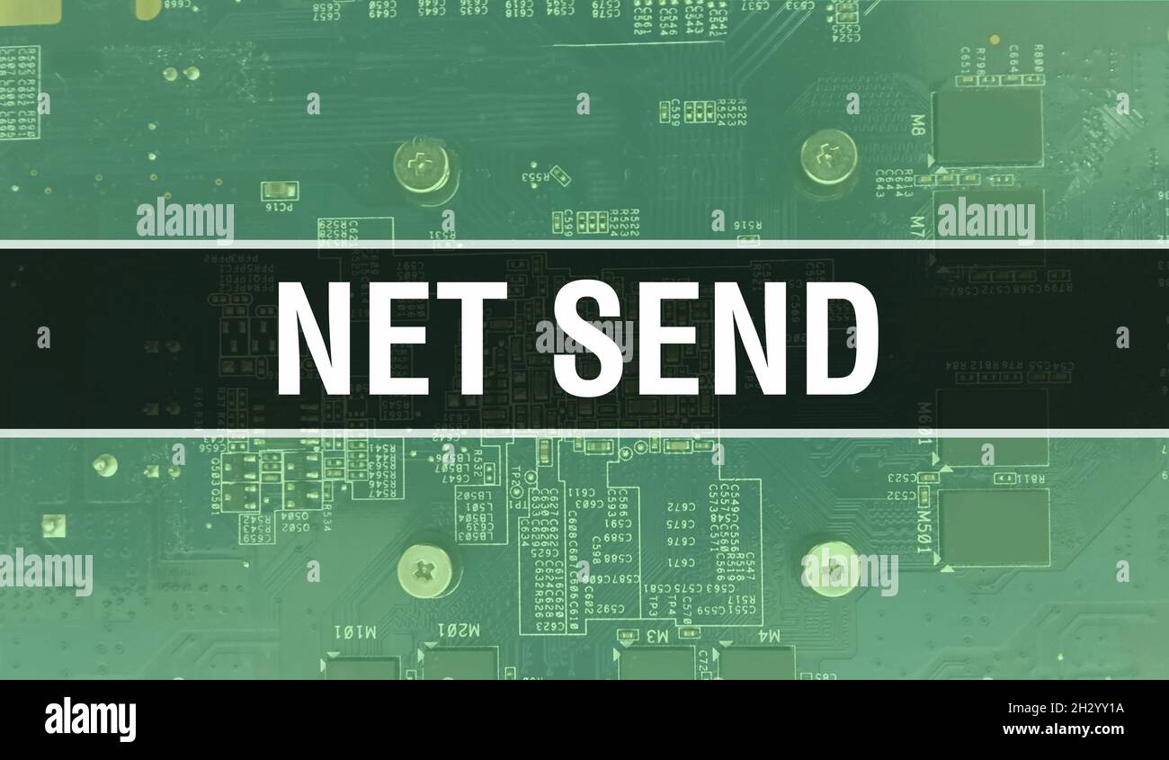Net Send with Electronic Computer Hardware technology background ...
