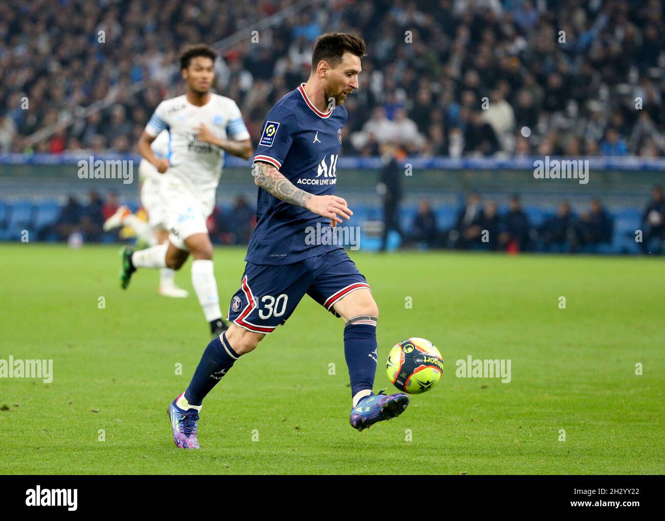 Lionel Messi of PSG during the French championship Ligue 1 football ...