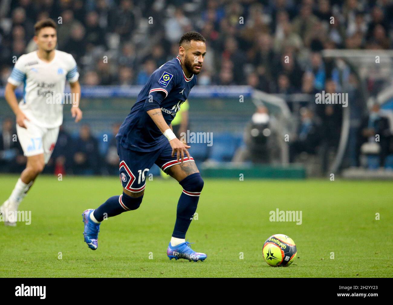 Neymar Jr of PSG during the French championship Ligue 1 football match ...