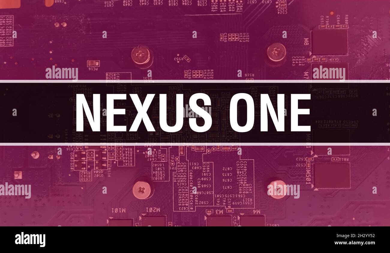Nexus One with Electronic Computer Hardware technology background ...