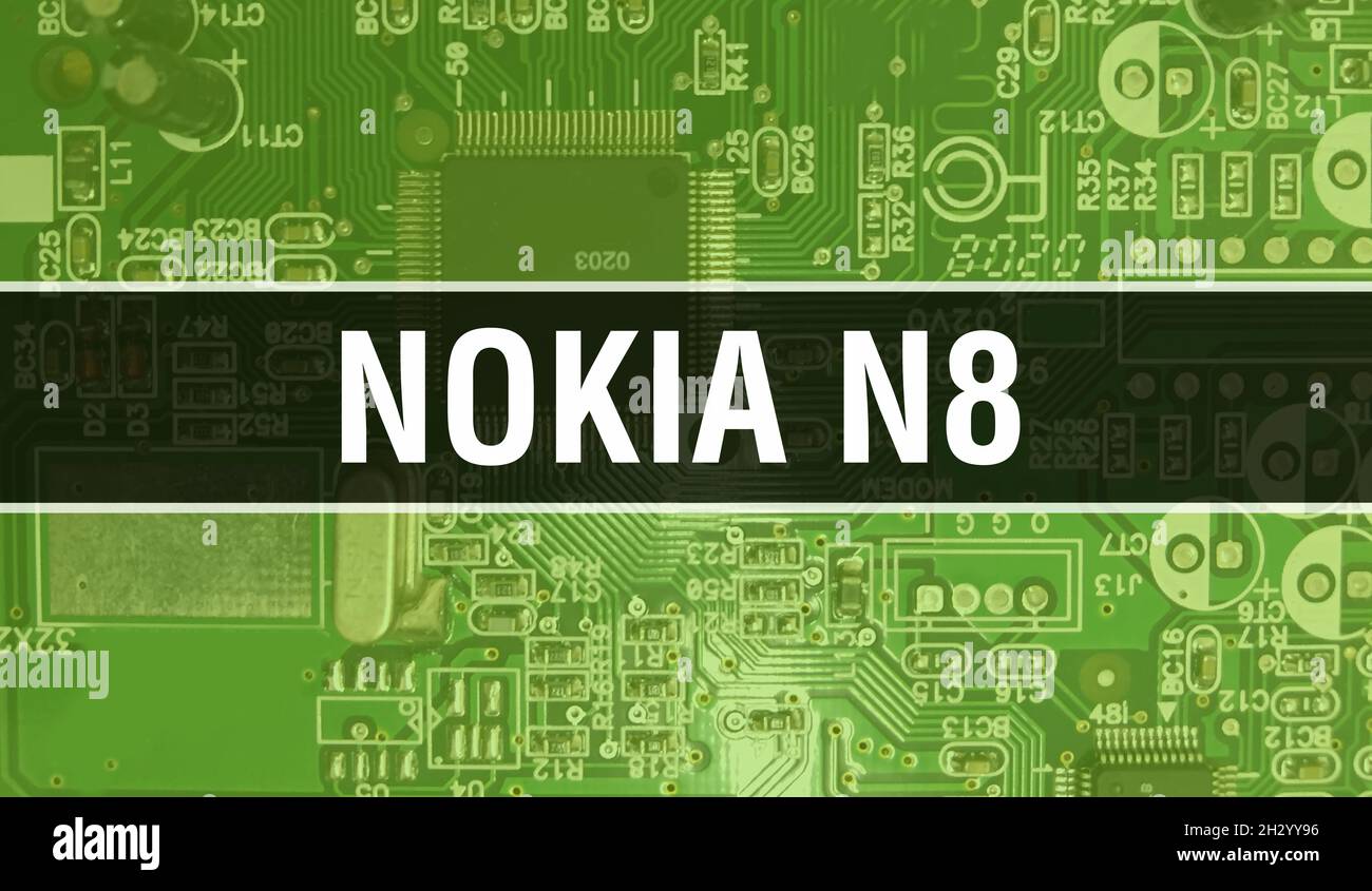 Nokia N8 concept with Electronic Integrated Circuit on circuit board ...