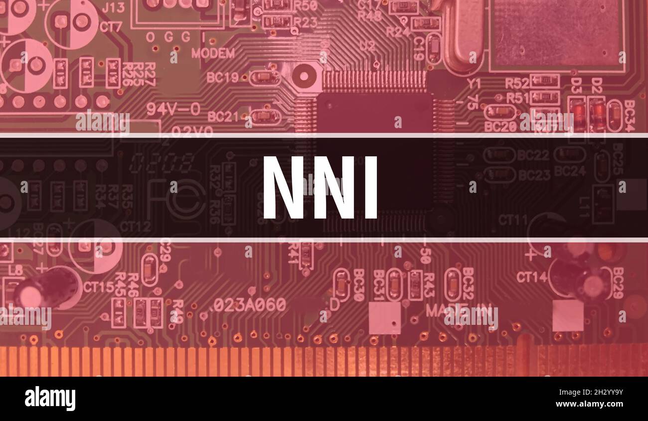 NNI concept illustration using Computer Chip in Circuit Board. NNI ...