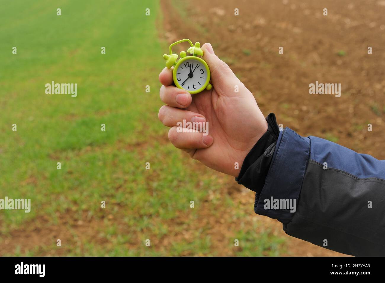 Spring planting time. Sowing time. Farming and agriculture. The field ...