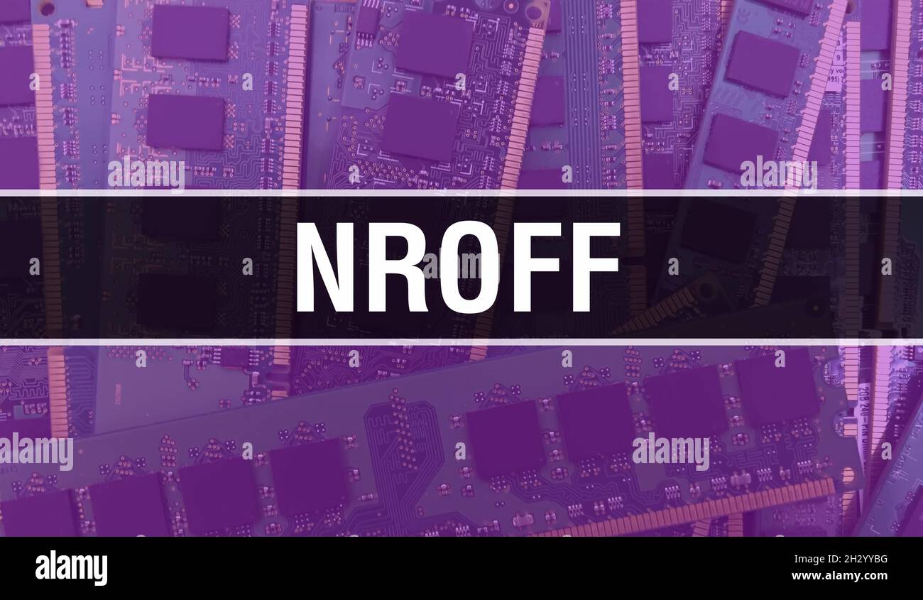 Nroff with Technology Motherboard Digital. Nroff and Computer Circuit ...