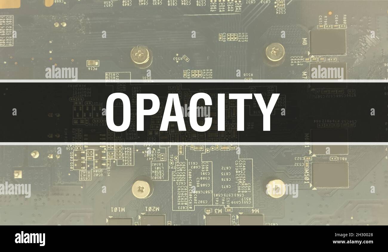 Opacity with Technology Motherboard Digital. Opacity and Computer ...