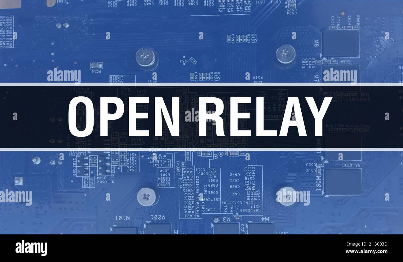 Open Relay with Technology Motherboard Digital. Open Relay and Computer ...