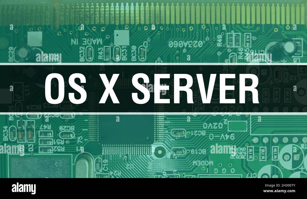 Os x server text hi-res stock photography and images - Alamy