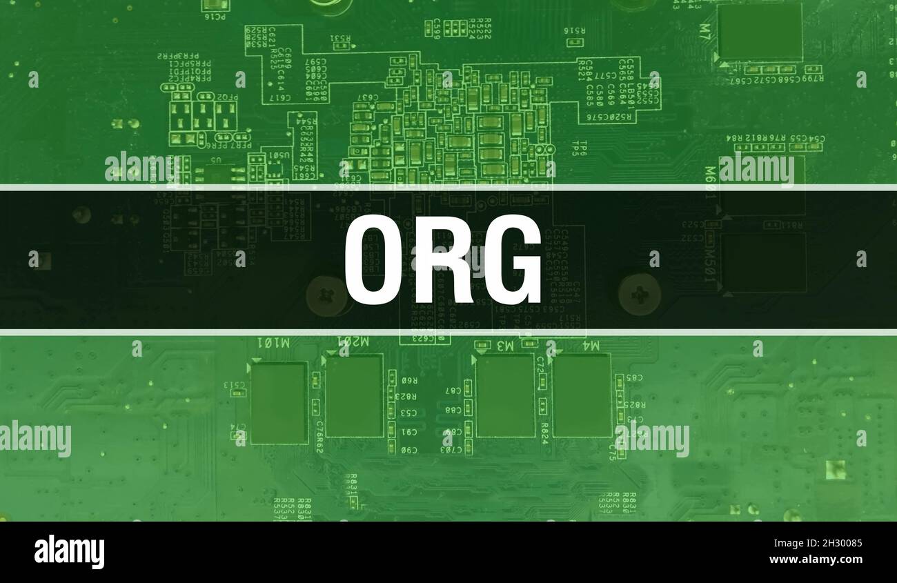 Org With Electronic Computer Hardware Technology Background Abstract Background With Electronic