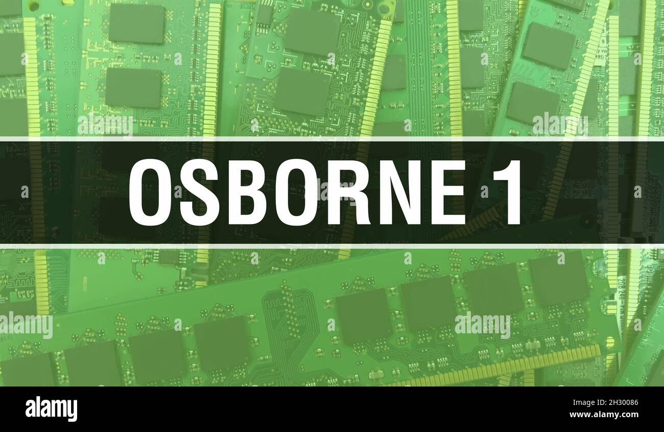 Osborne 1 concept with Electronic Integrated Circuit on circuit board ...