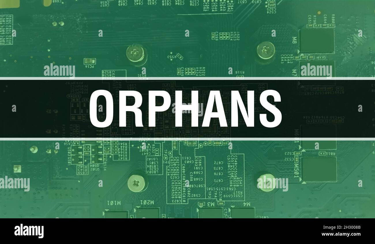 Orphans with Technology Motherboard Digital. Orphans and Computer ...