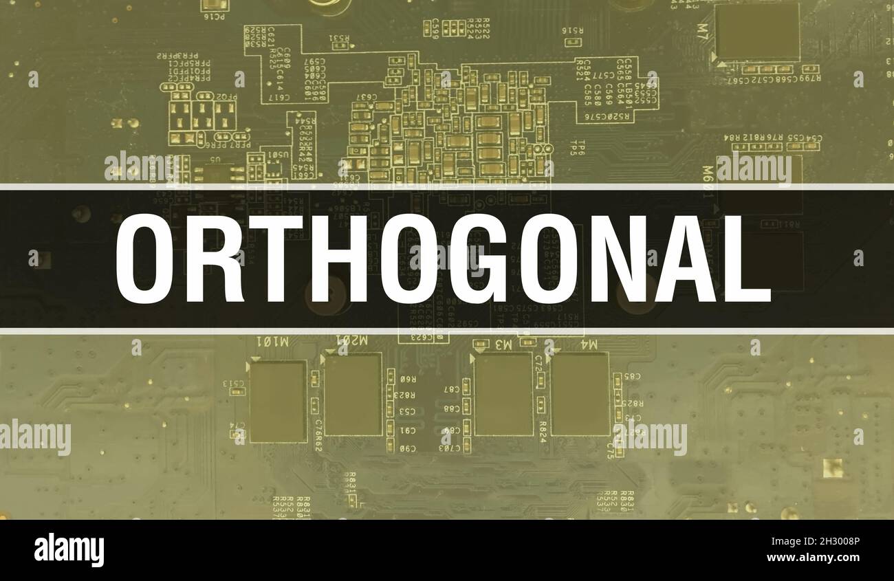 Orthogonal with Electronic Computer Hardware technology background ...