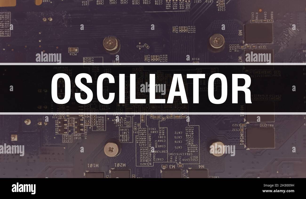 Oscillator with Technology Motherboard Digital. Oscillator and Computer ...