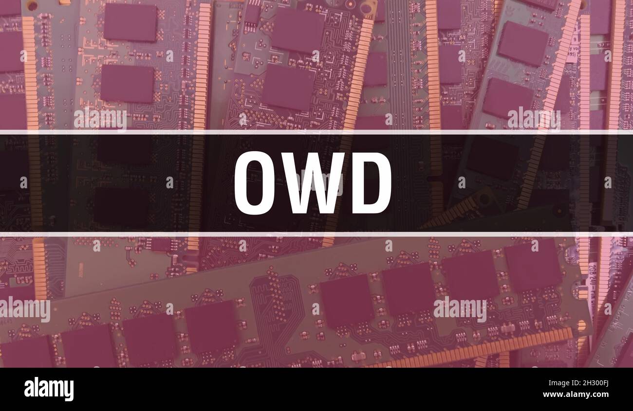 OWD concept with Electronic Integrated Circuit on circuit board. OWD ...