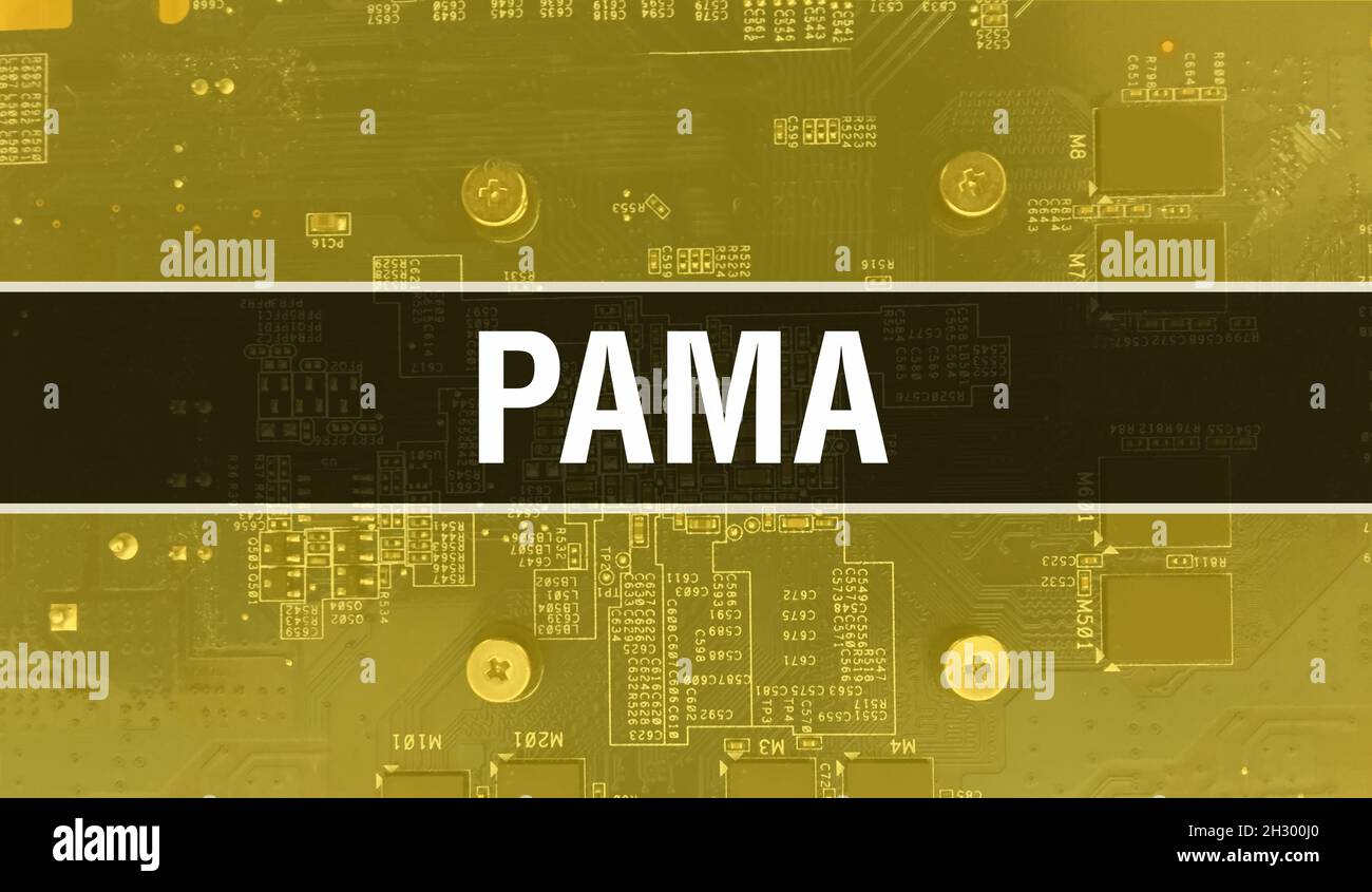 PAMA with Technology Motherboard Digital. PAMA and Computer Circuit ...