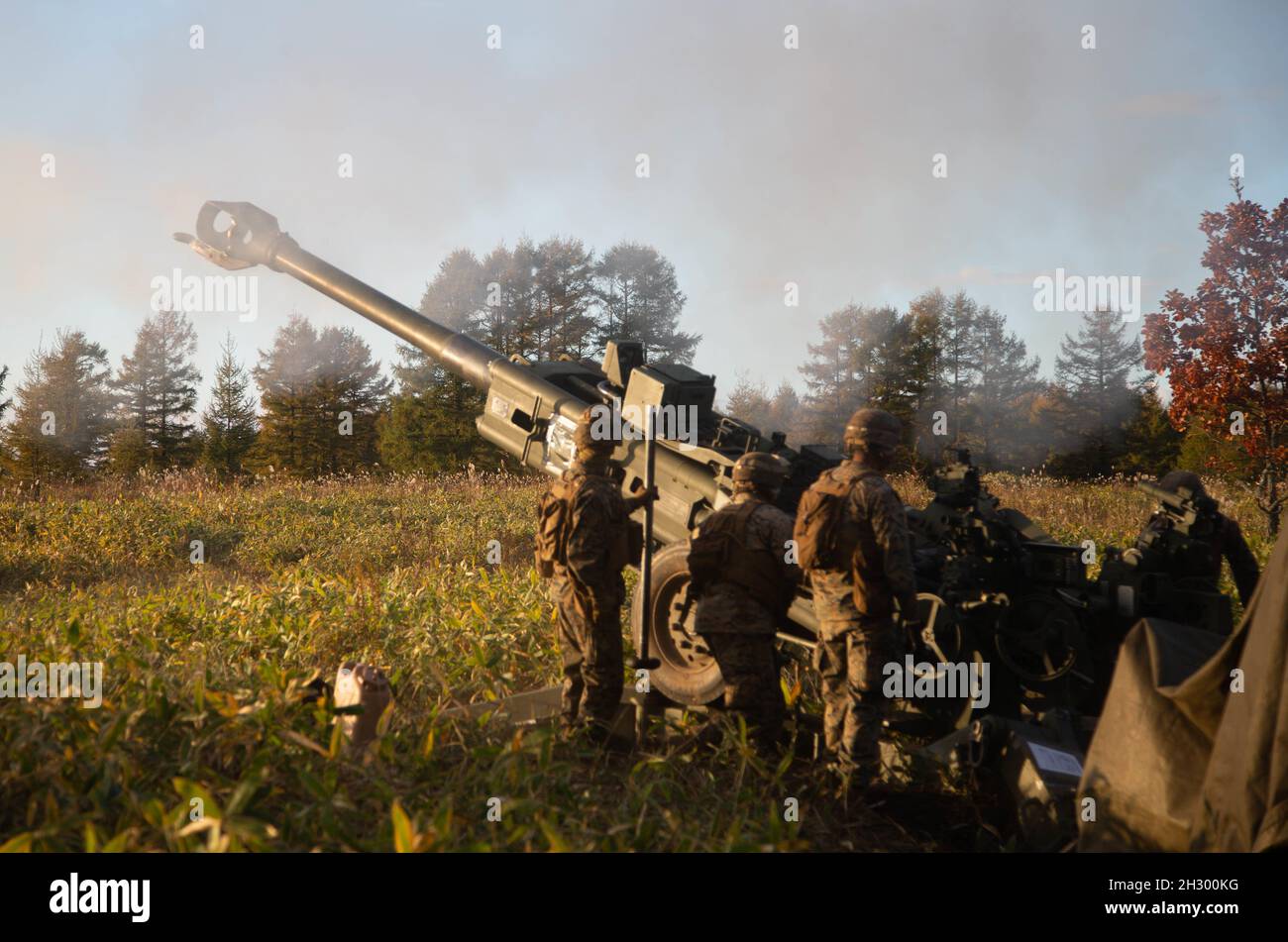 U.S. Marines assigned to 3d Battalion, 12th Marines, 3d Marine Division ...