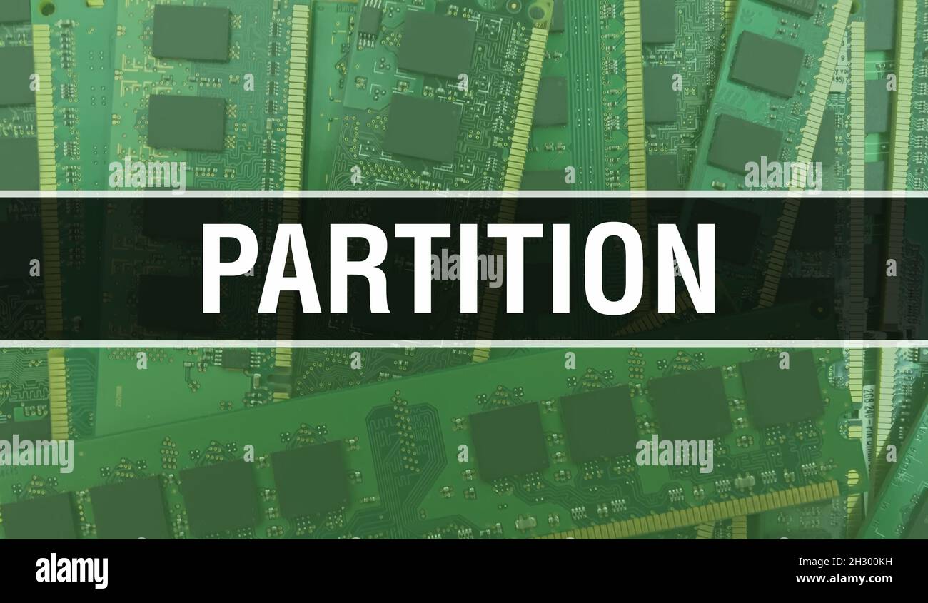 Partition concept with Electronic Integrated Circuit on circuit board ...