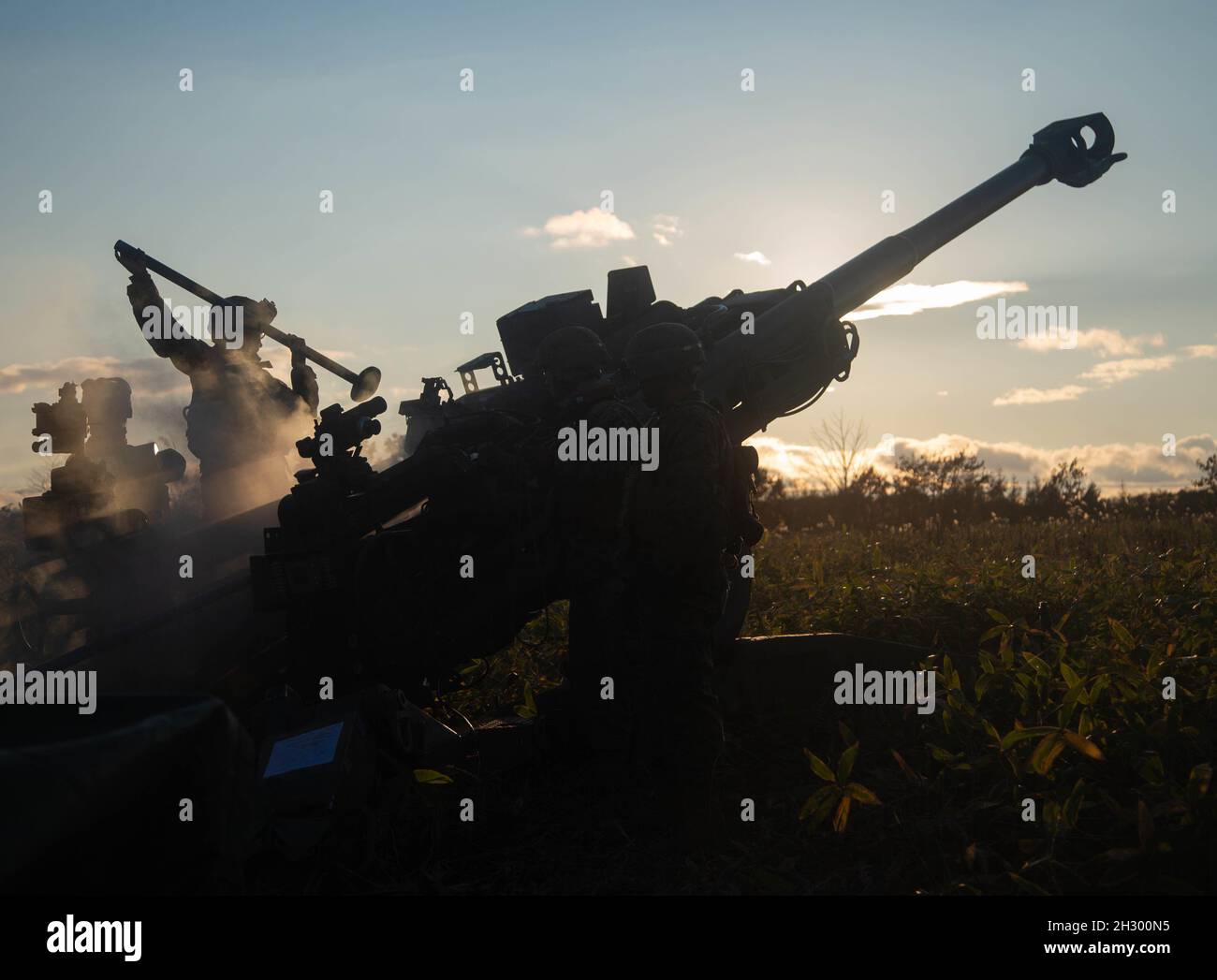 U.S. Marines assigned to 3d Battalion, 12th Marines, 3d Marine Division ...