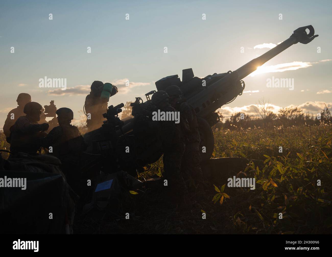 U.S. Marines assigned to 3d Battalion, 12th Marines, 3d Marine Division ...