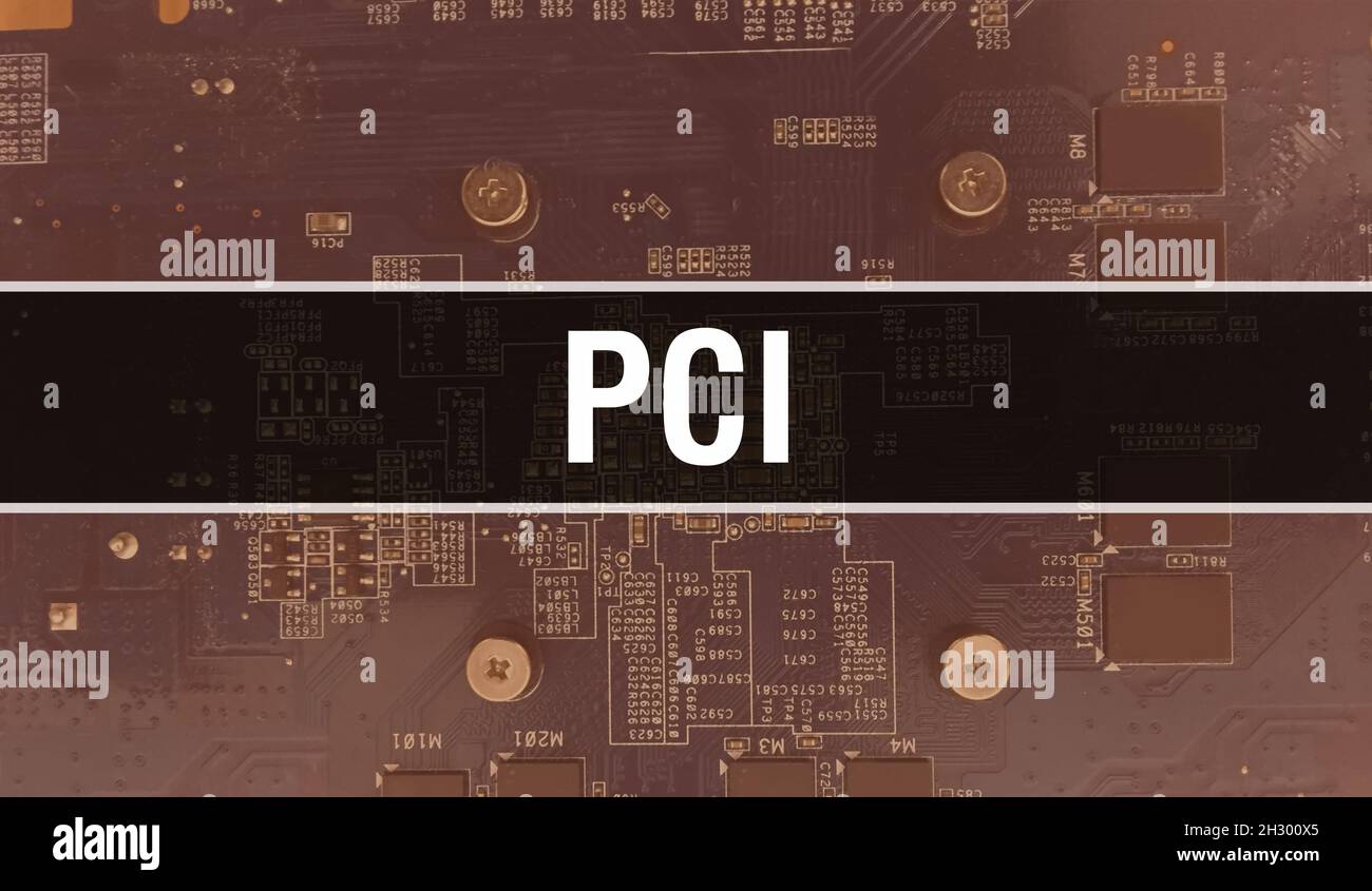 PCI with Technology Motherboard Digital. PCI and Computer Circuit Board ...