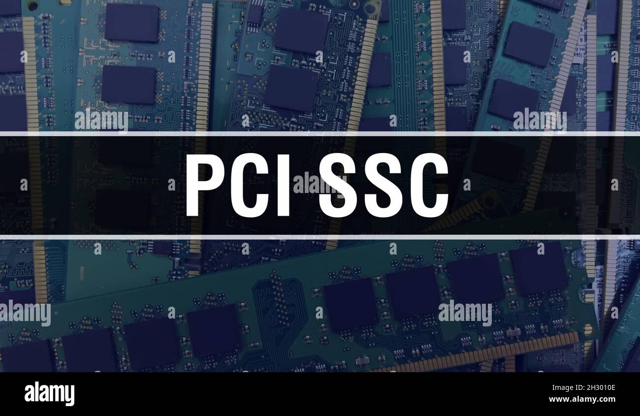 PCI SSC concept with Electronic Integrated Circuit on circuit board ... PCI SSC concept with Electronic Integrated Circuit on circuit board ...