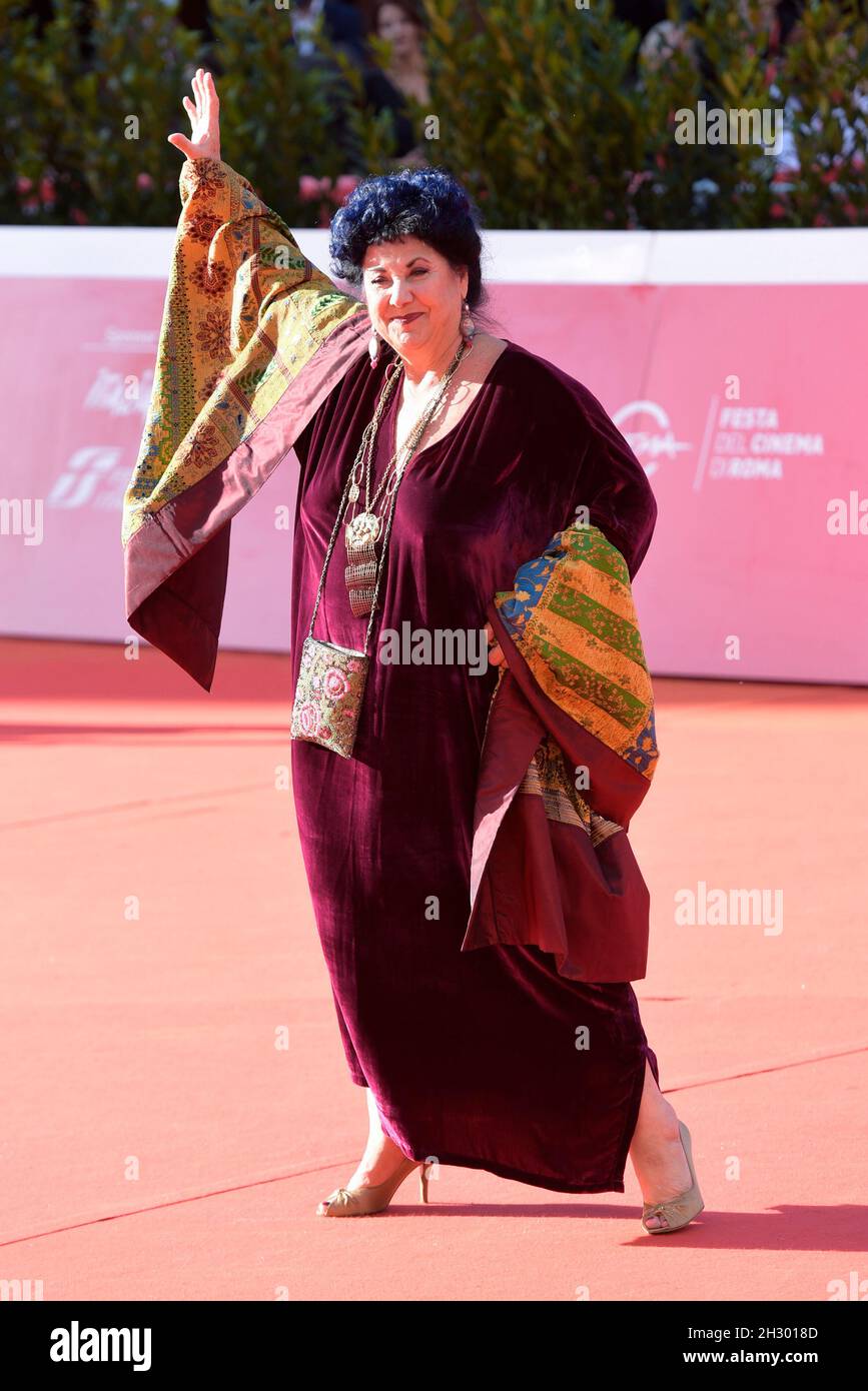 Rome, Italy. 24th Oct, 2021. Marisa Laurito attends the red carpet of ...