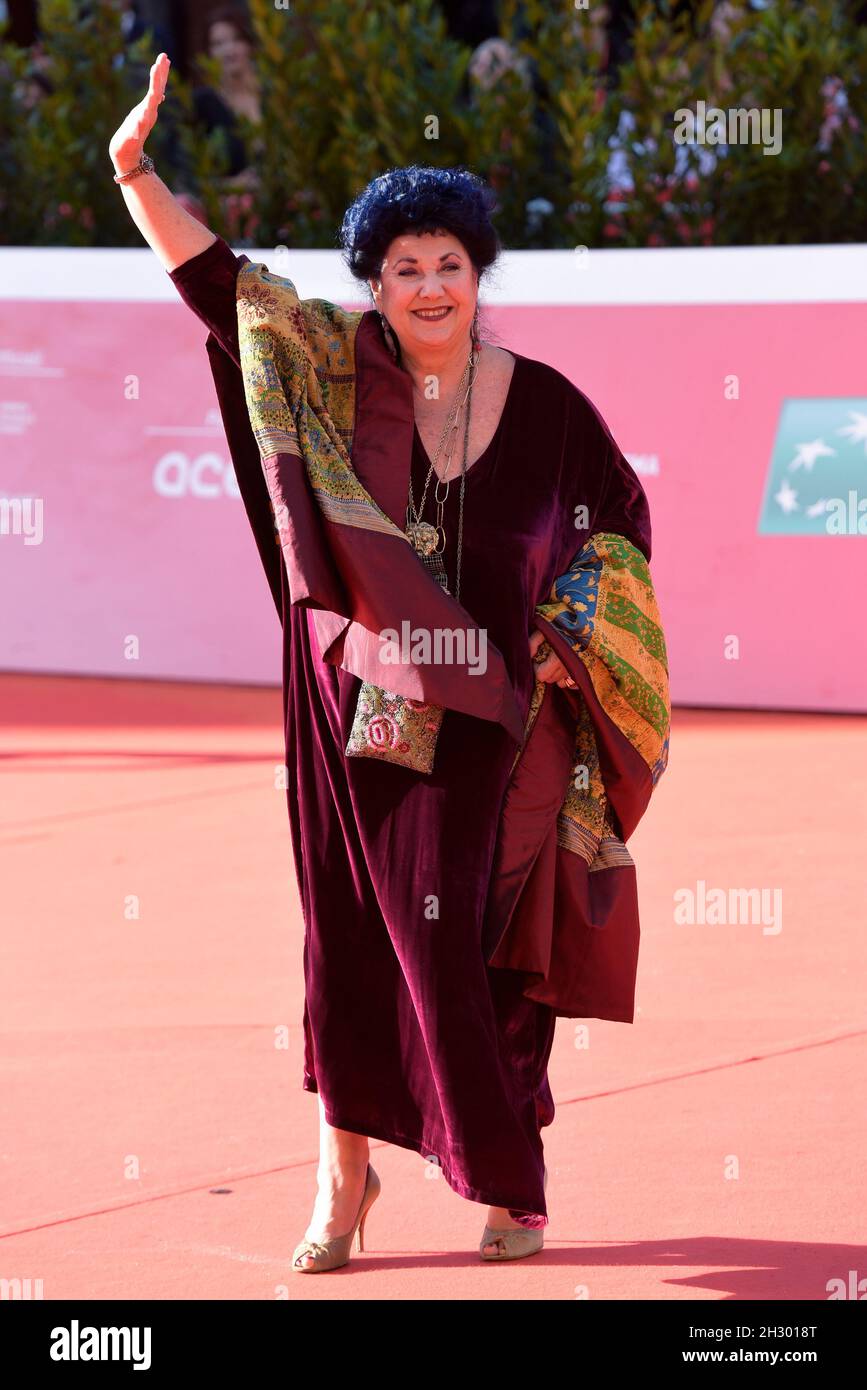 Rome, Italy. 24th Oct, 2021. Marisa Laurito attends the red carpet of ...