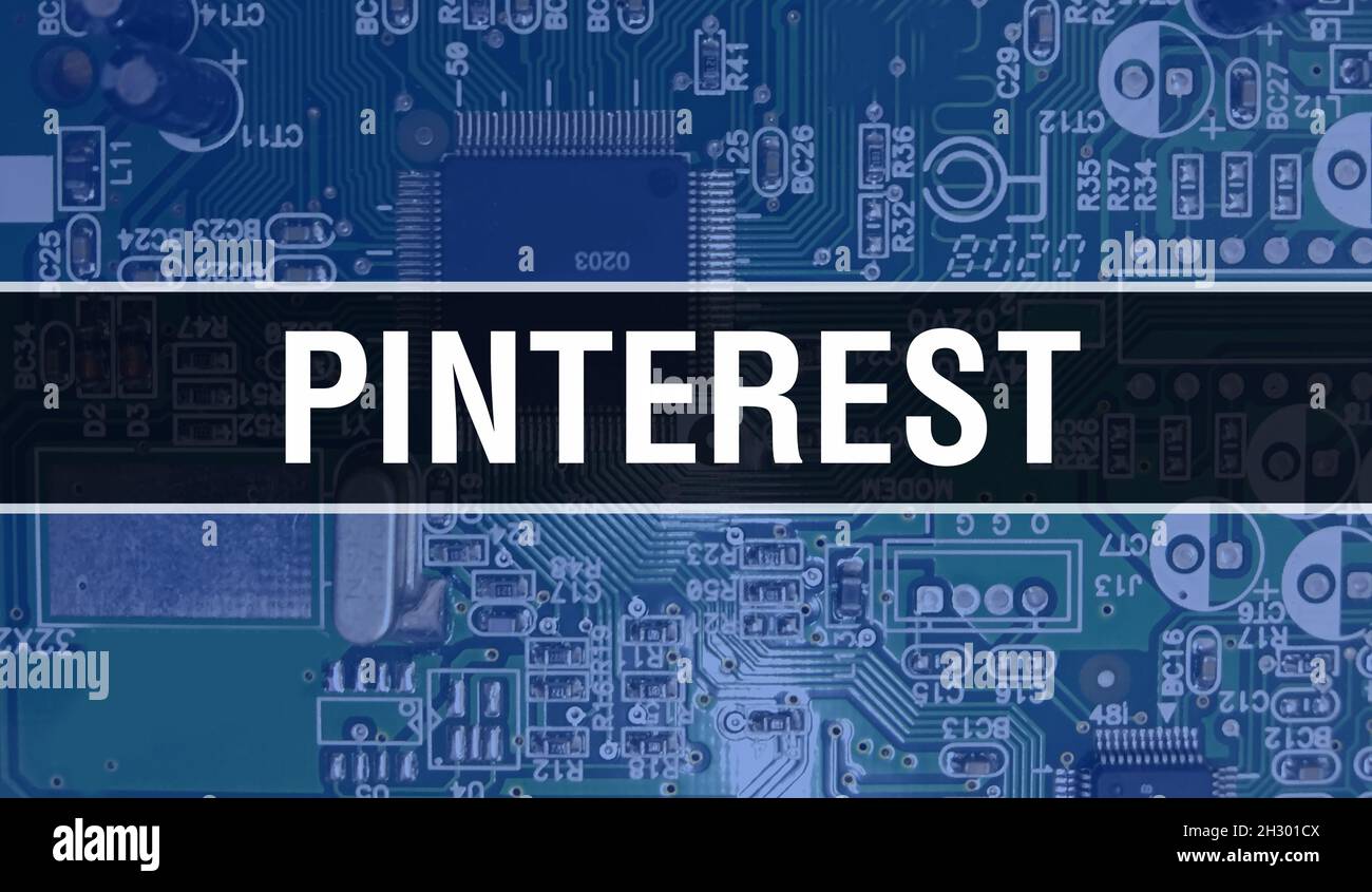 Pinterest Concept Illustration Using Computer Chip In Circuit Board Pinterest Close Up Of