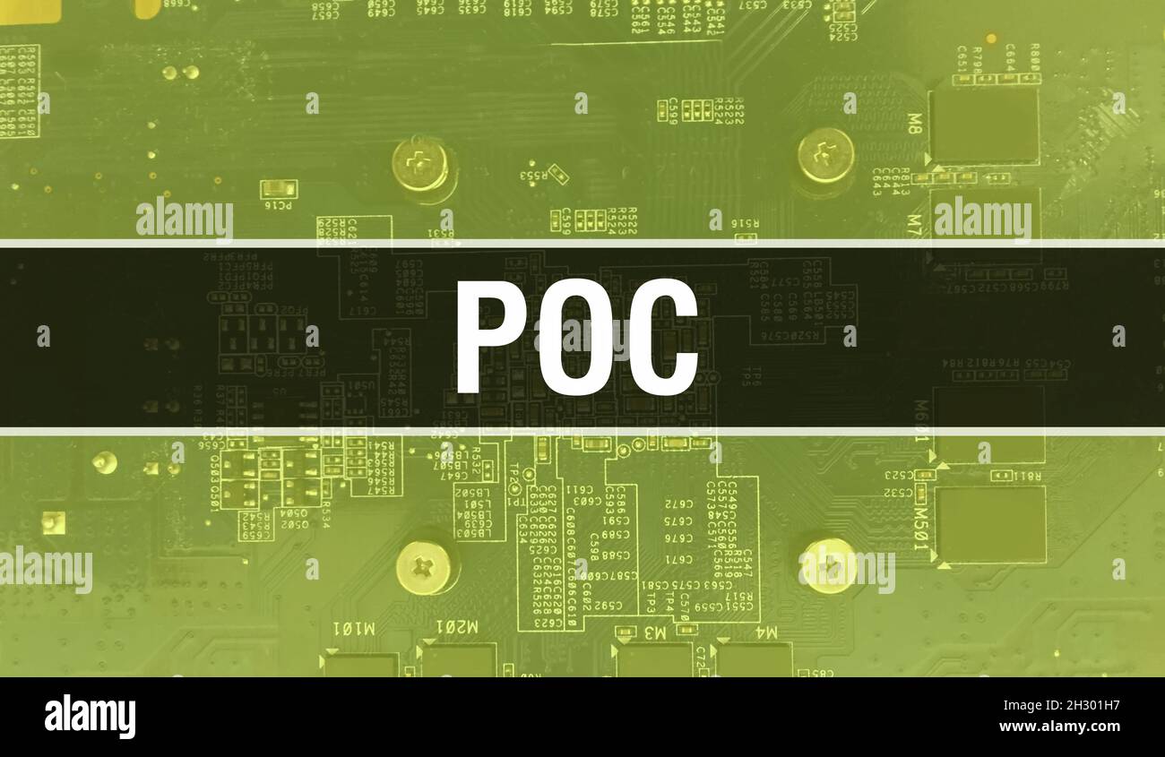 POC with Electronic components on integrated circuit board Background ...