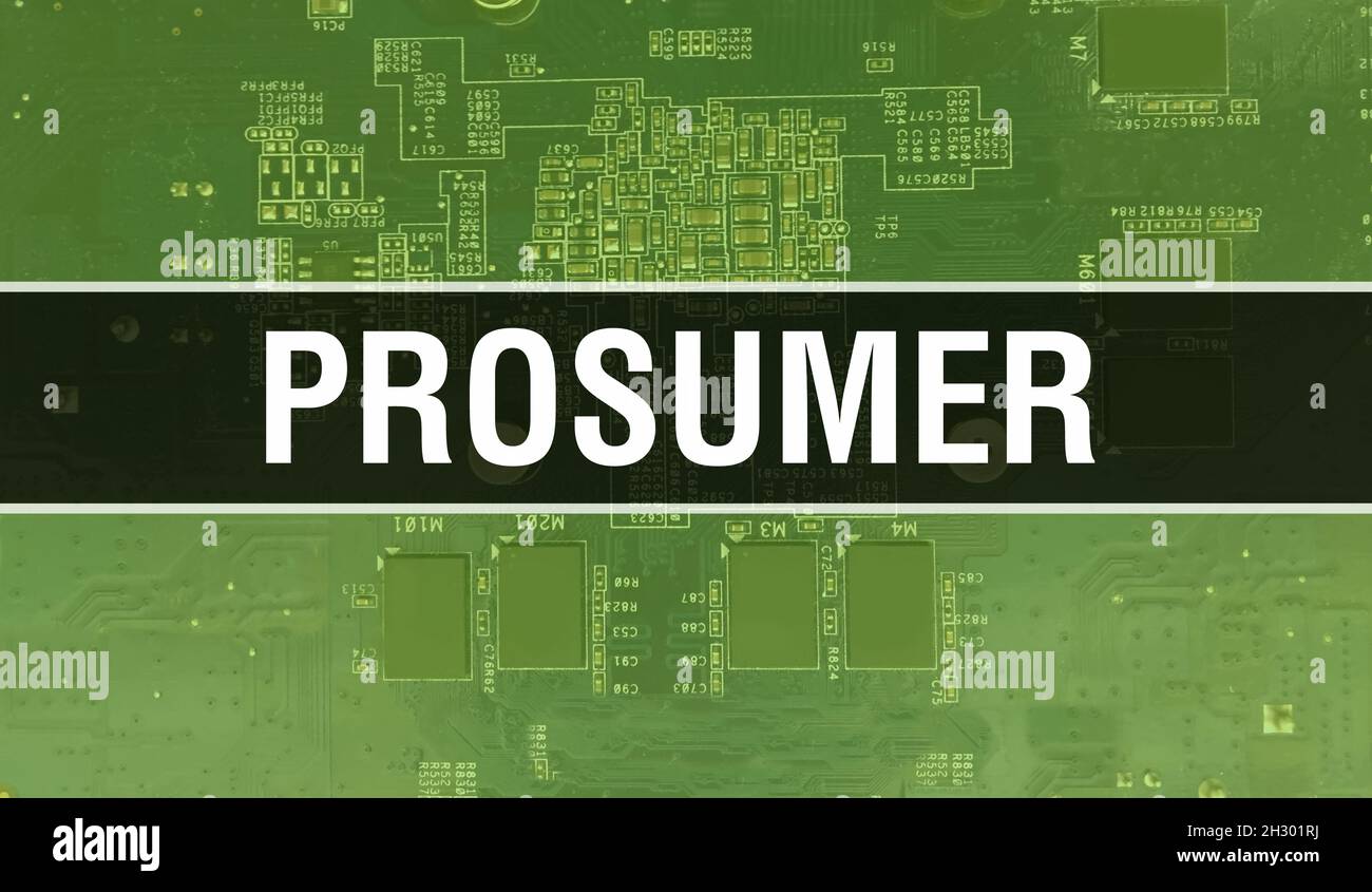 Prosumer concept with Electronic Integrated Circuit on circuit board ...