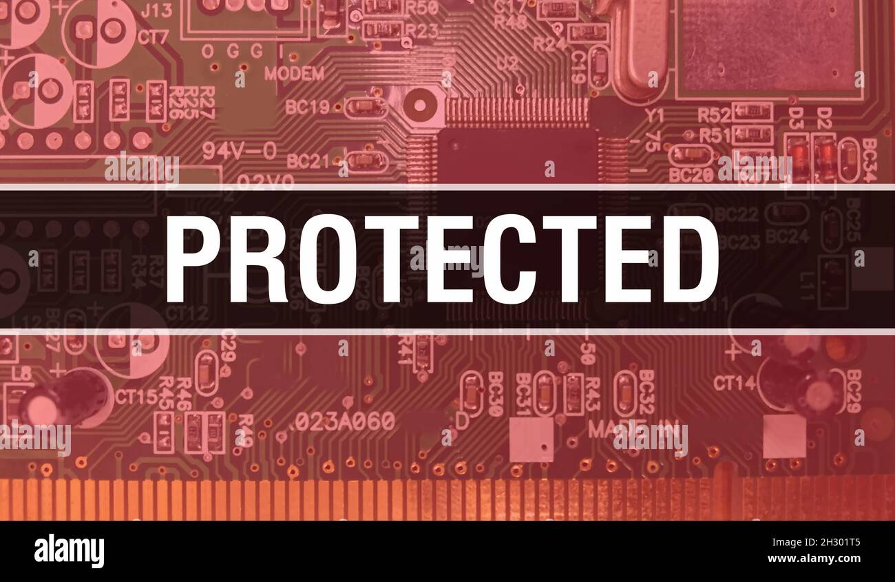 Protected with Technology Motherboard Digital. Protected and Computer ...