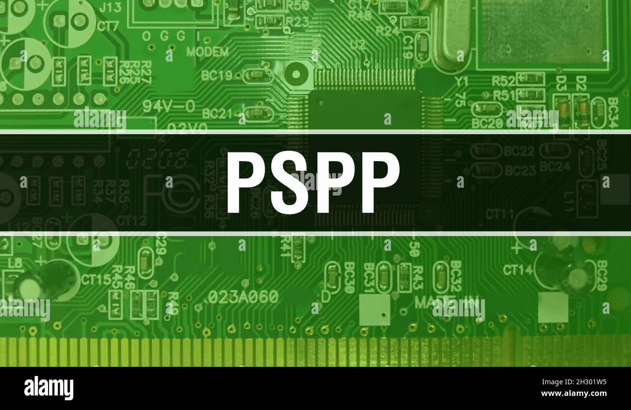PSPP with Technology Motherboard Digital. PSPP and Computer Circuit Board Electronic Computer ...