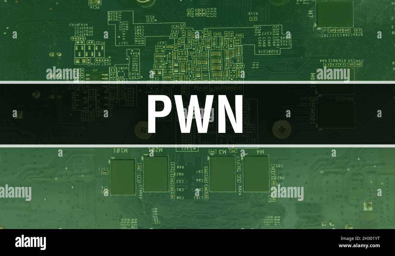 Pwn concept with Electronic Integrated Circuit on circuit board. Pwn ...