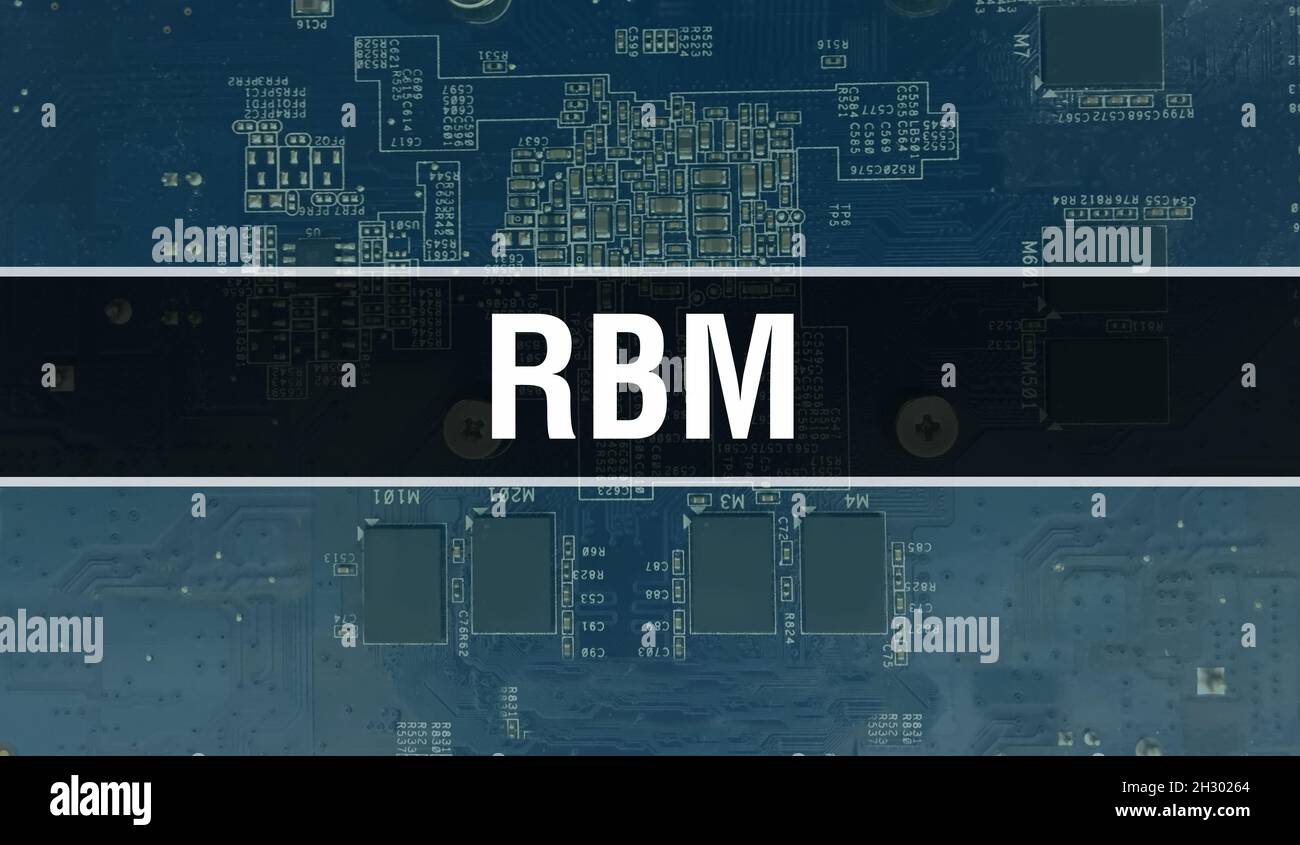 RBM concept with Electronic Integrated Circuit on circuit board. RBM ...