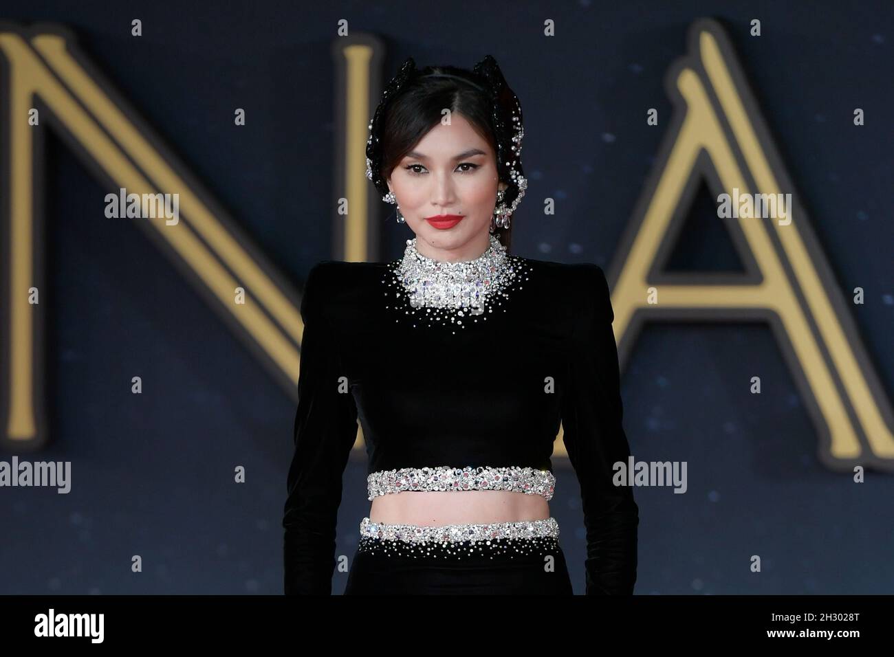 Rome, Italy - 24 Oct 2021, Gemma Chan attends the red carpet of the ...