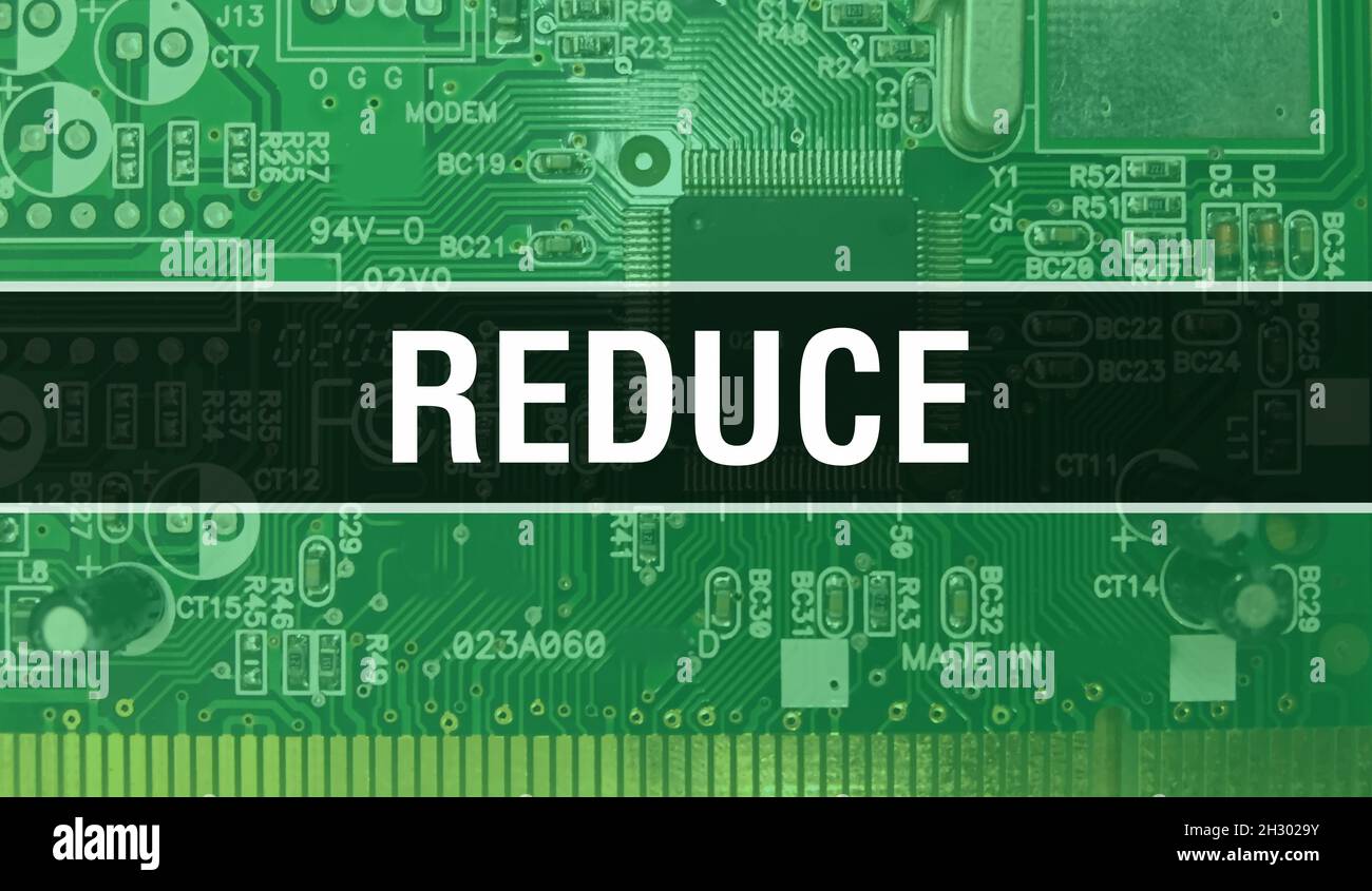 Reduce with Technology Motherboard Digital. Reduce and Computer Circuit ...